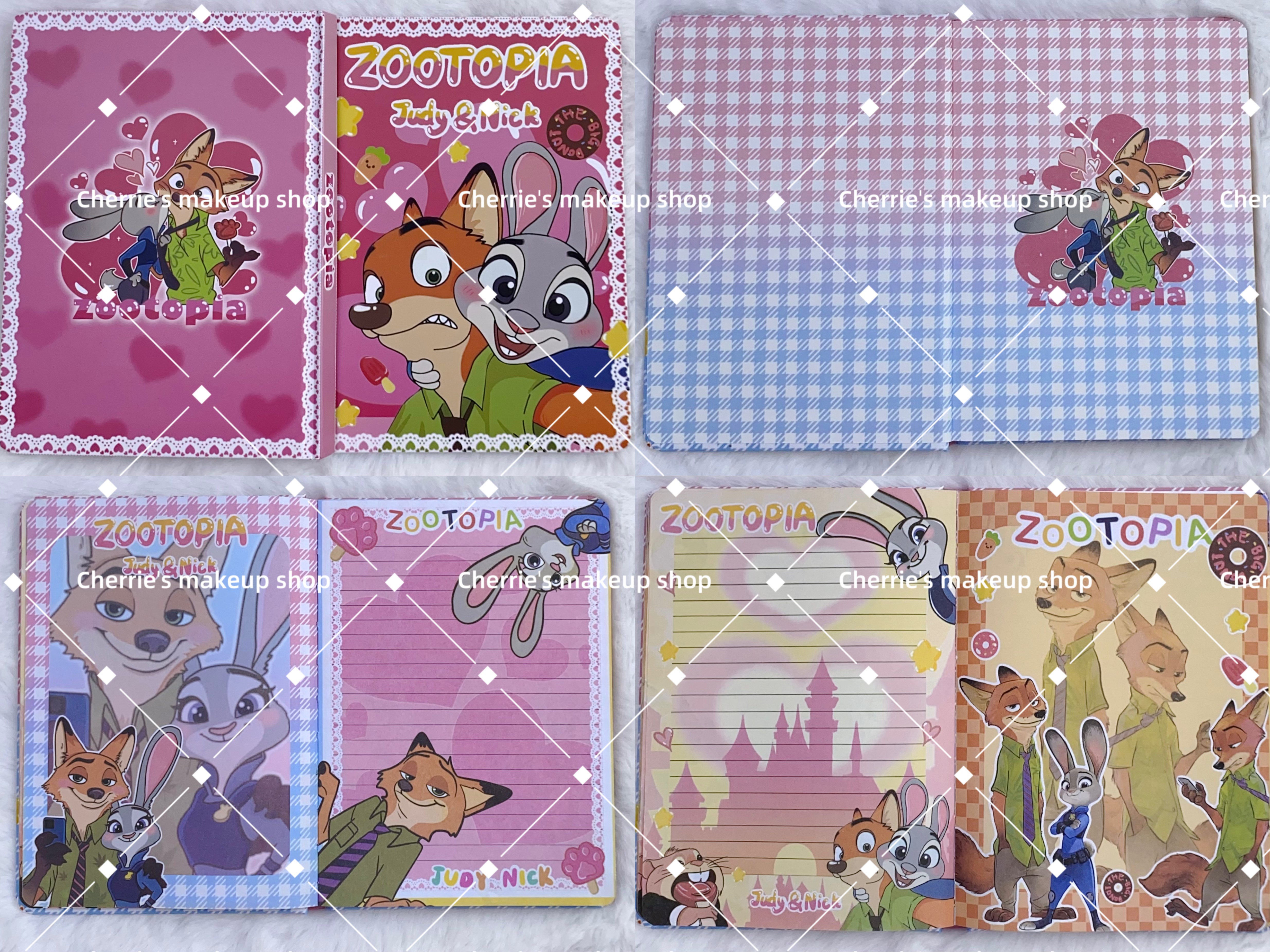 Self-Pick Zootopia NOTEBOOK – CherrieMakeup Shop